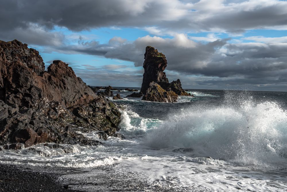 Island - Raue See bei Djupalonssandur Foto & Bild | europe, scandinavia ...