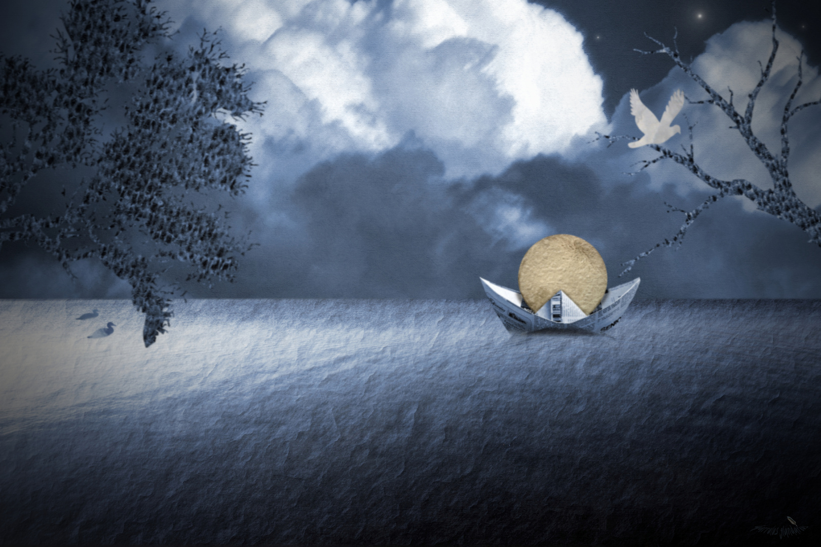 It's only a Paper Moon Foto & Bild | surreal, composing, stoff Bilder ...