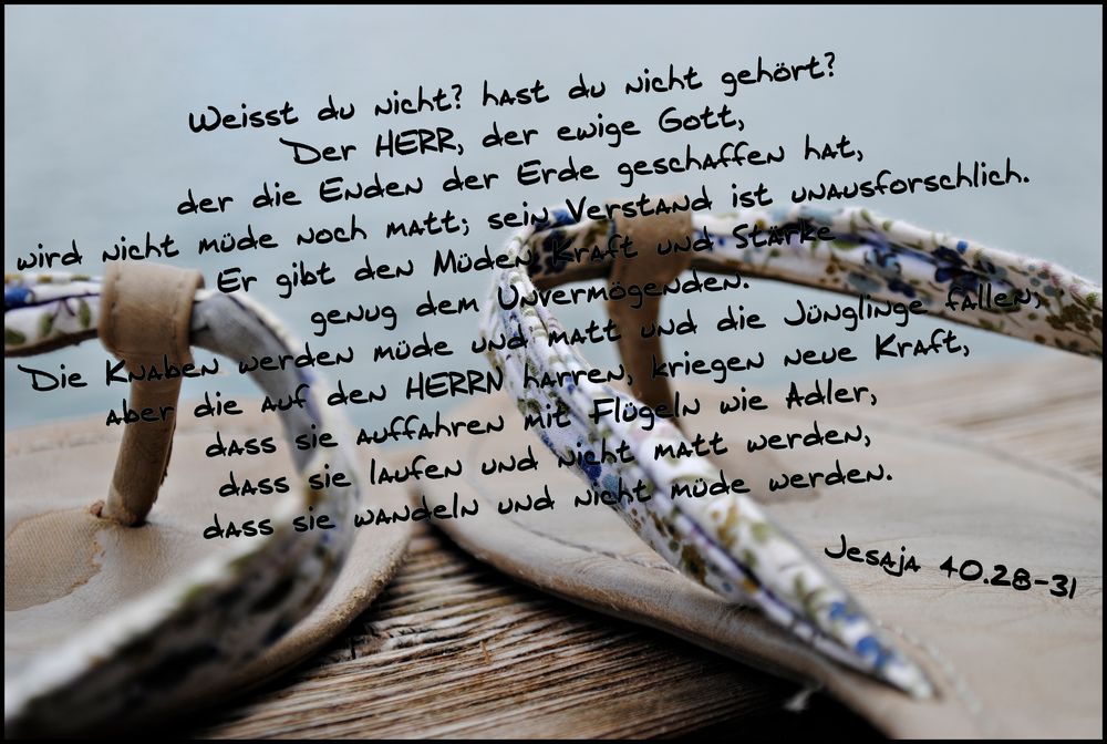 Jesaja 40,28-31 Foto & Bild | stillleben, schuhe, motive Bilder auf ...