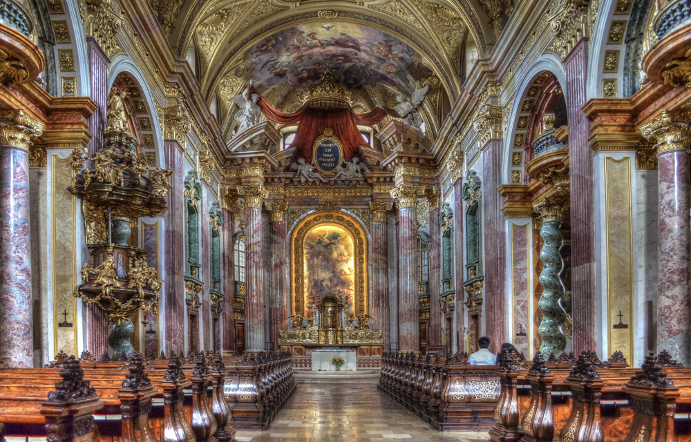 Jesuitenkirche Wien ... Foto & Bild | architektur, sakralbauten, innenansichten kirchen Bilder ...