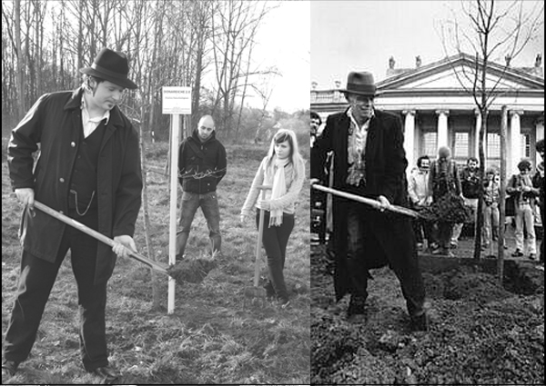 Joseph Beuys und Oliver Bienkowski Foto & Bild | erwachsene, prominente ...