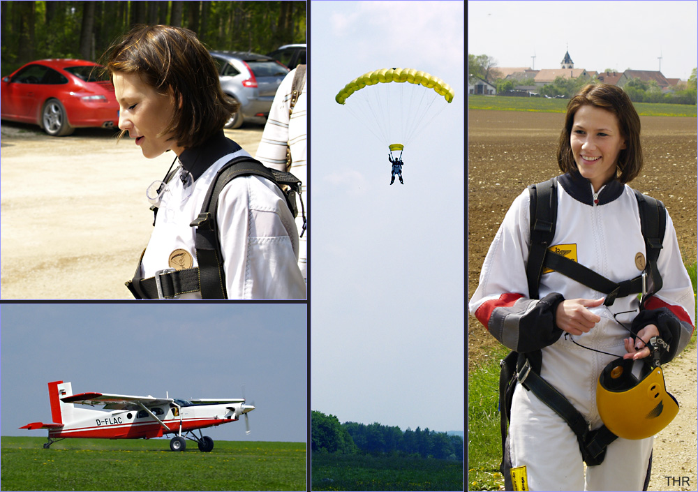 Julias erster Fallschirmsprung Foto & Bild | erwachsene menschen ...