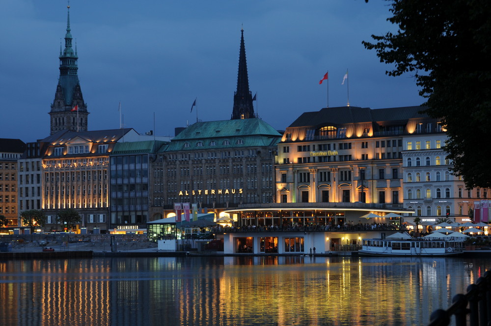 Jungfernstieg bei Nacht Foto & Bild | hdr, motive Bilder auf fotocommunity