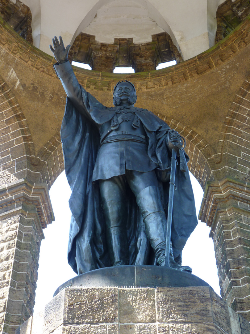Kaiser-Wilhelm-Denkmal an der Porta Westfalica (2) Foto & Bild ...