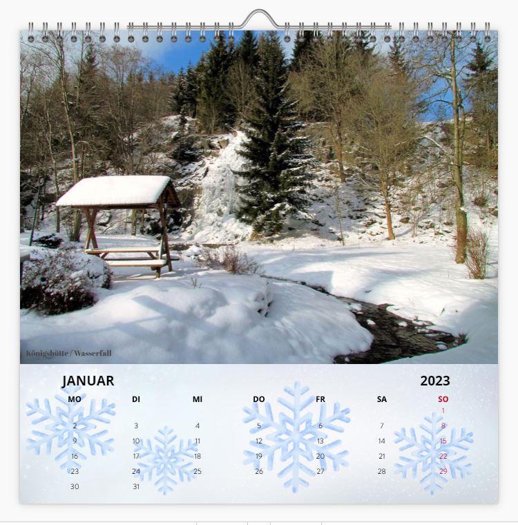 Kalenderblatt Januar Foto & Bild | spezial, kalender, fotokalender ...