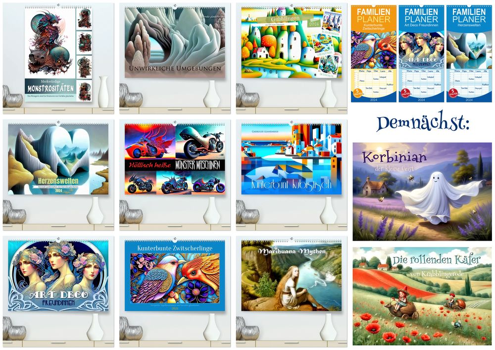 Kalendercollage Foto & Bild | karten und kalender, ki-generierte bilder, ki - montagen Bilder ...