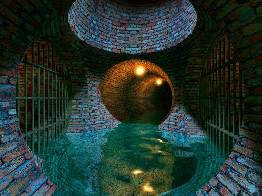 Kanalisation III Foto & Bild | rendering, landschaftsrendering, ziegel Bilder auf fotocommunity