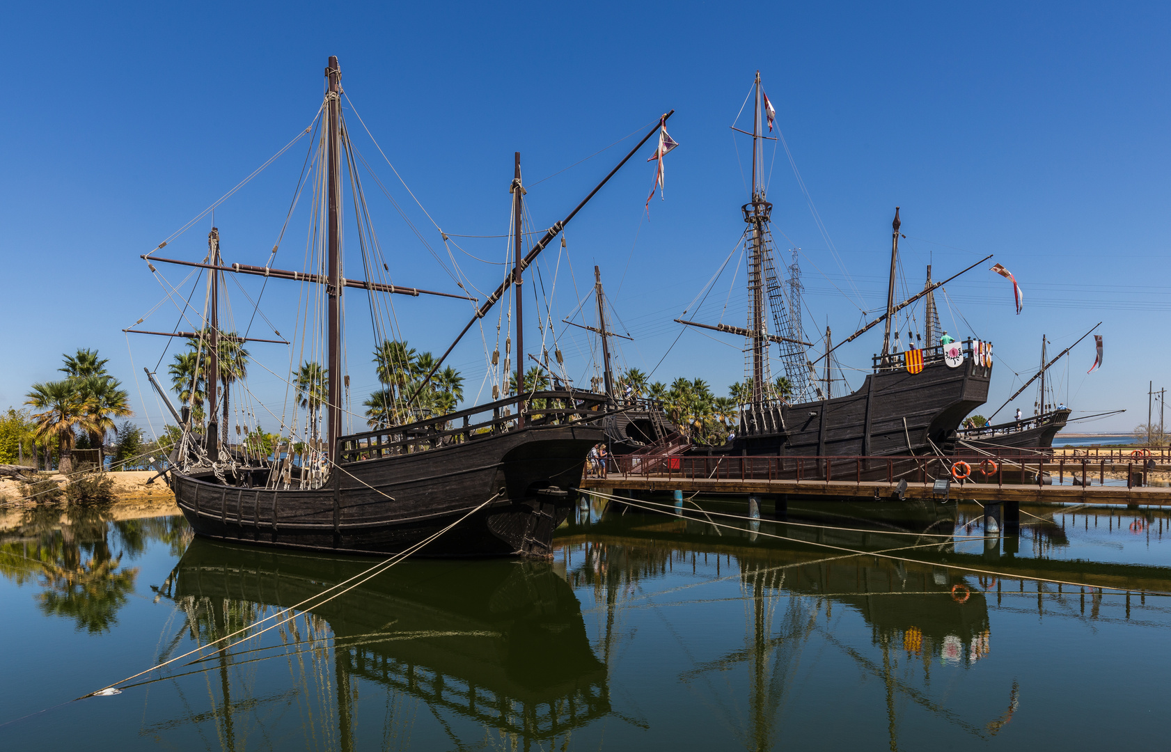 Karavellen von Kolumbus in Huelva Foto & Bild | spanien, andalusien ...
