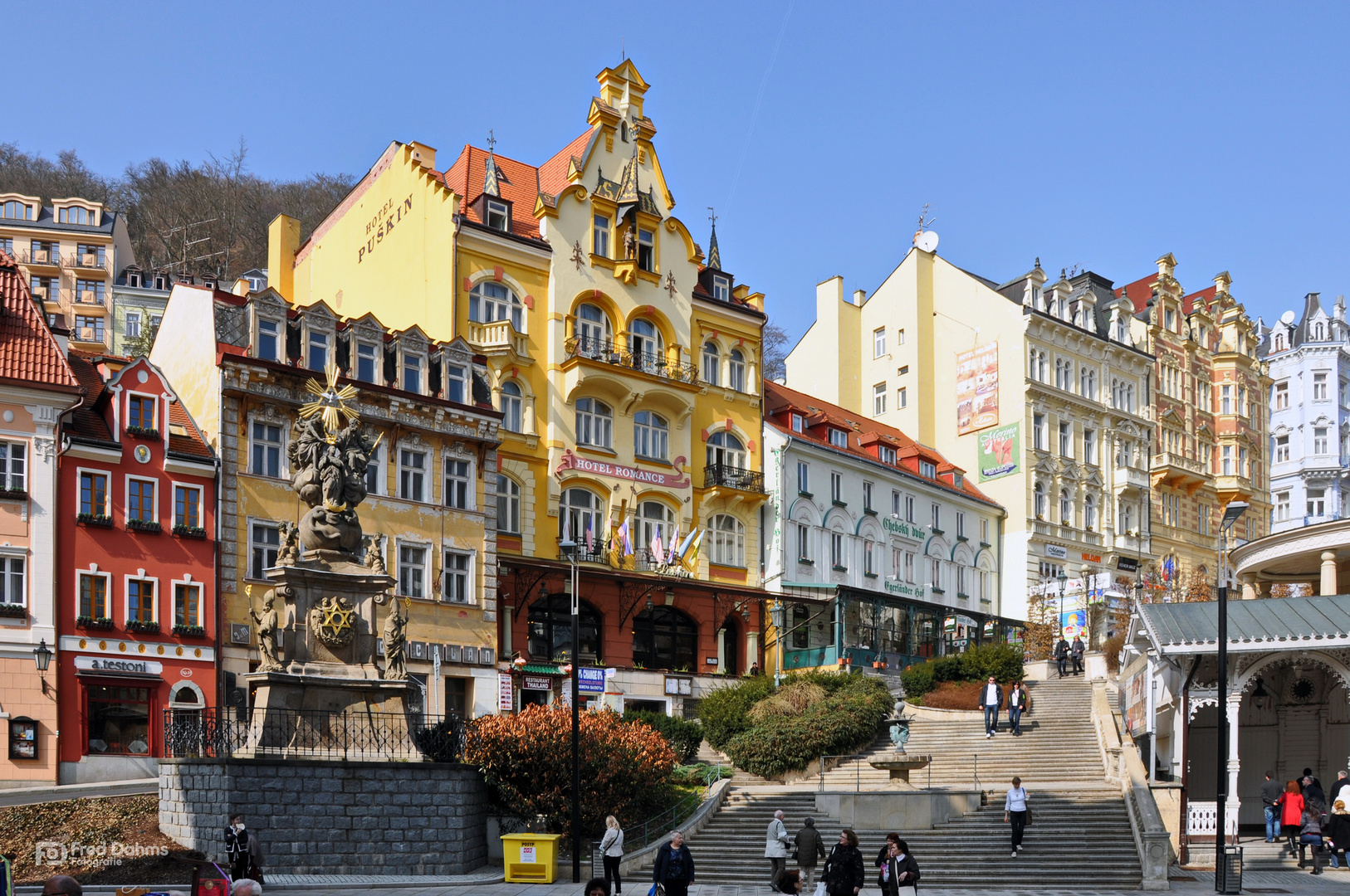 Karlsbad (Karlovy Vary), Brunnen am Schlossbad Foto & Bild | europe ...