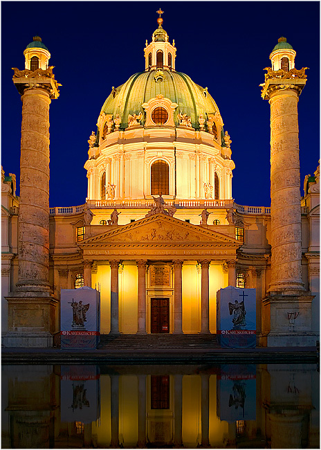 Karlskirche Foto & Bild | techniken, nachtaufnahmen, aufnahme-techniken ...