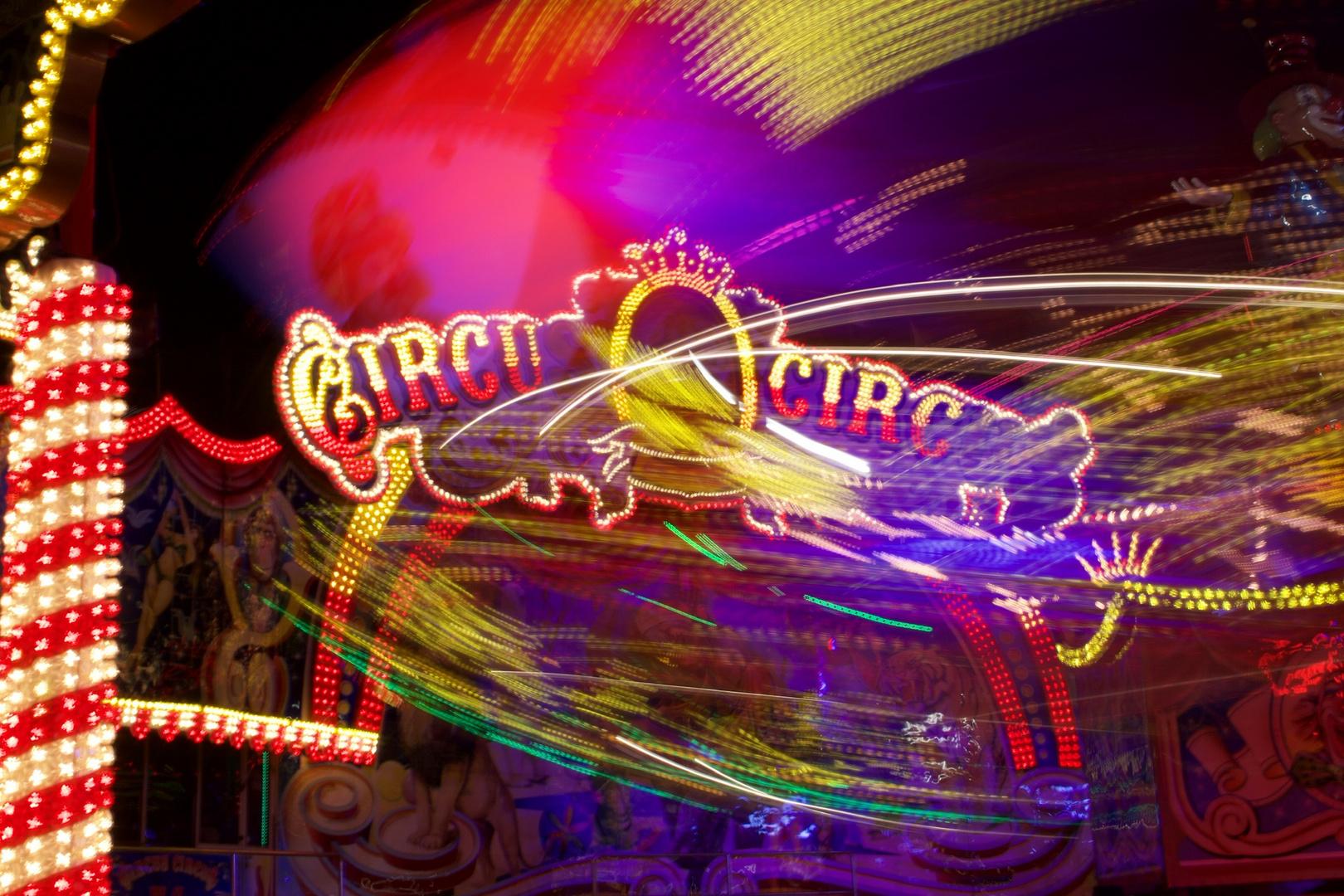 Karussell Magic hamburger Dom Foto & Bild | nacht, langzeitbelichtung ...