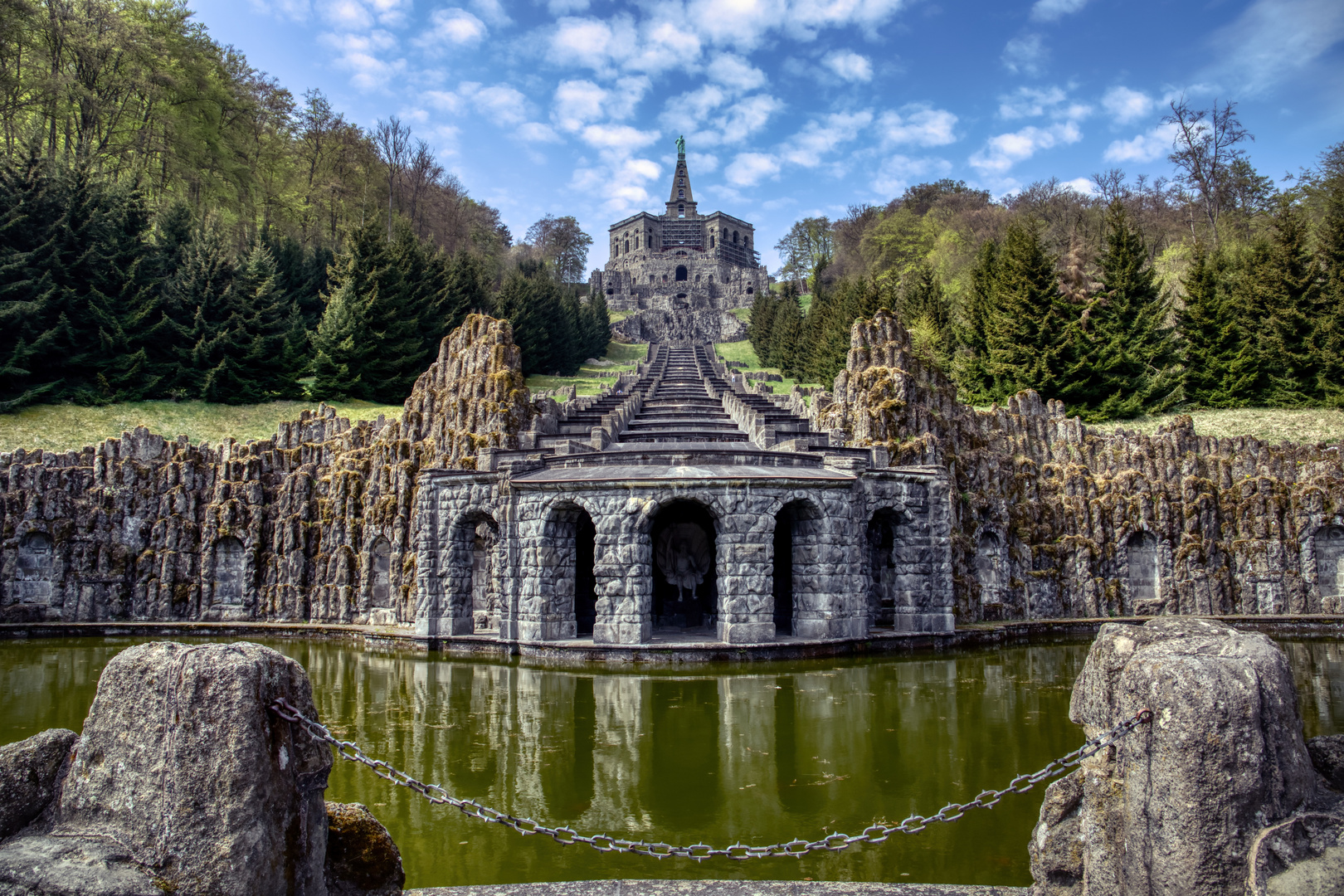 Kaskaden mit Herkules. Foto & Bild | architektur, deutschland, europe ...