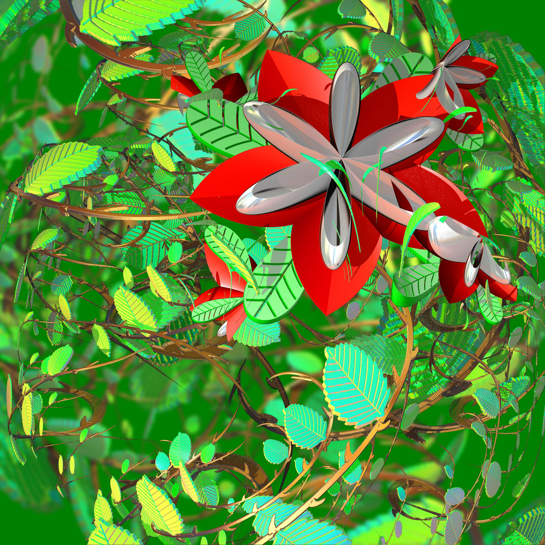 Keine Rose ohne Dornen Foto & Bild | fraktale apophysis, digiart Bilder ...