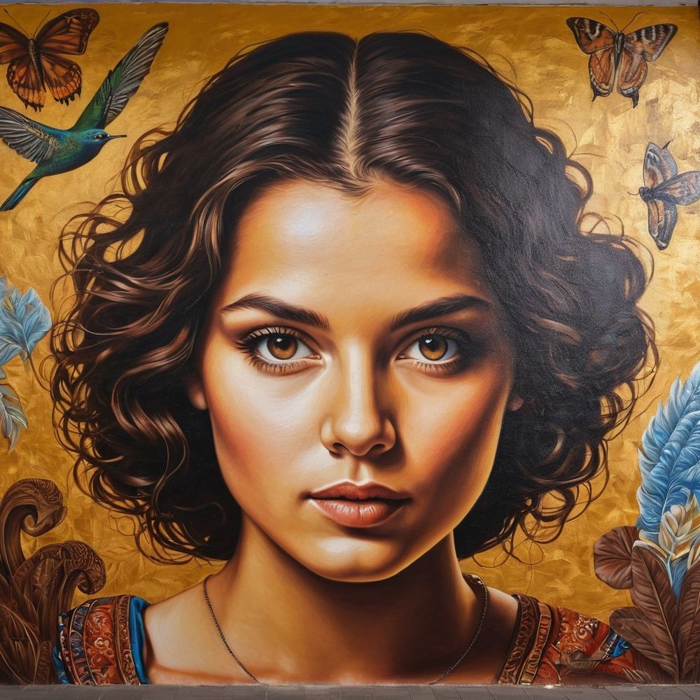 Ki Wandgemälde Foto & Bild | ki - archiv, frauen, ki-generierte bilder Bilder auf fotocommunity