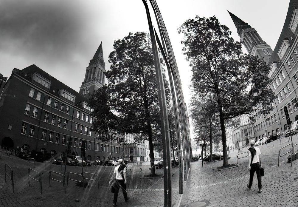 Kiel, downtown Foto & Bild | streetfotografie mit menschen, techniken, fisheye Bilder auf ...