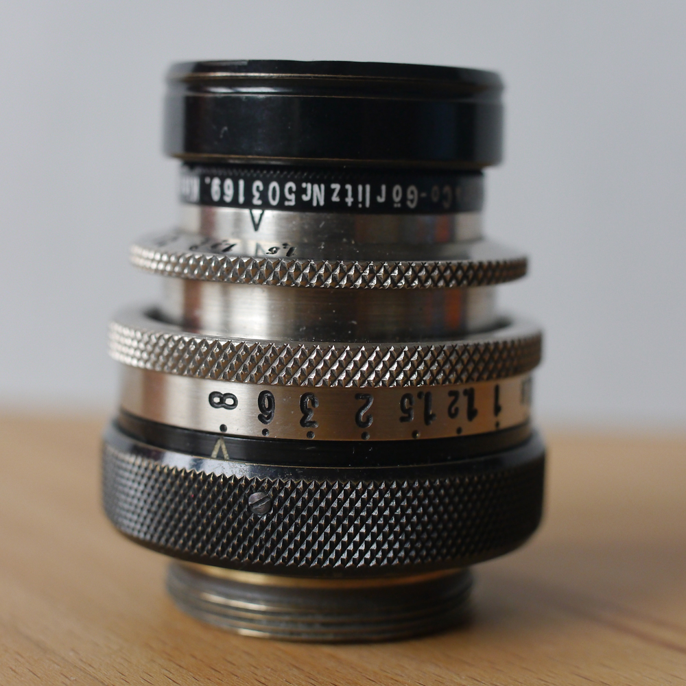 Kino Plasmat f :1.5 = 2,5 cm, D.R.P. Dr. Rudolph Hugo Meyer & Co ...