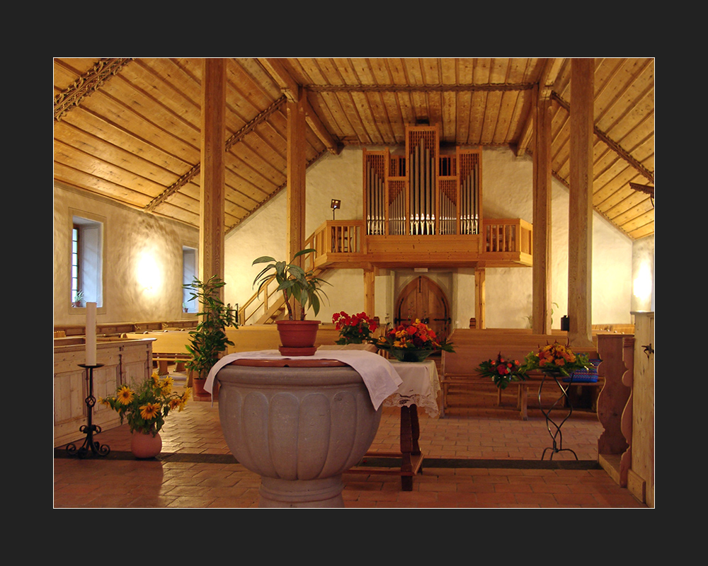 Kirche Blumenstein BE - Orgelansicht Foto & Bild | architektur ...