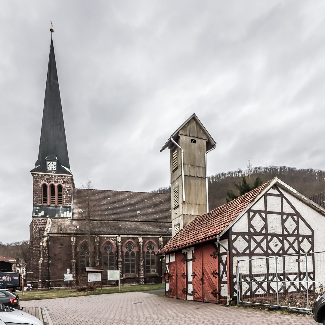 Kirche und alte Feuerwehr in Ilfeld/Harz Foto & Bild | architektur ...