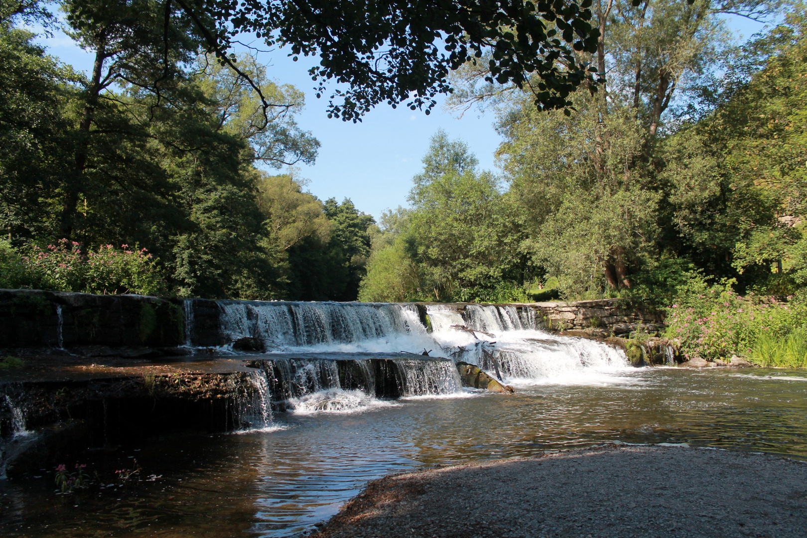 Kleiner Wasserfall der Schwarza (in Bad Blankenburg) Foto & Bild ...