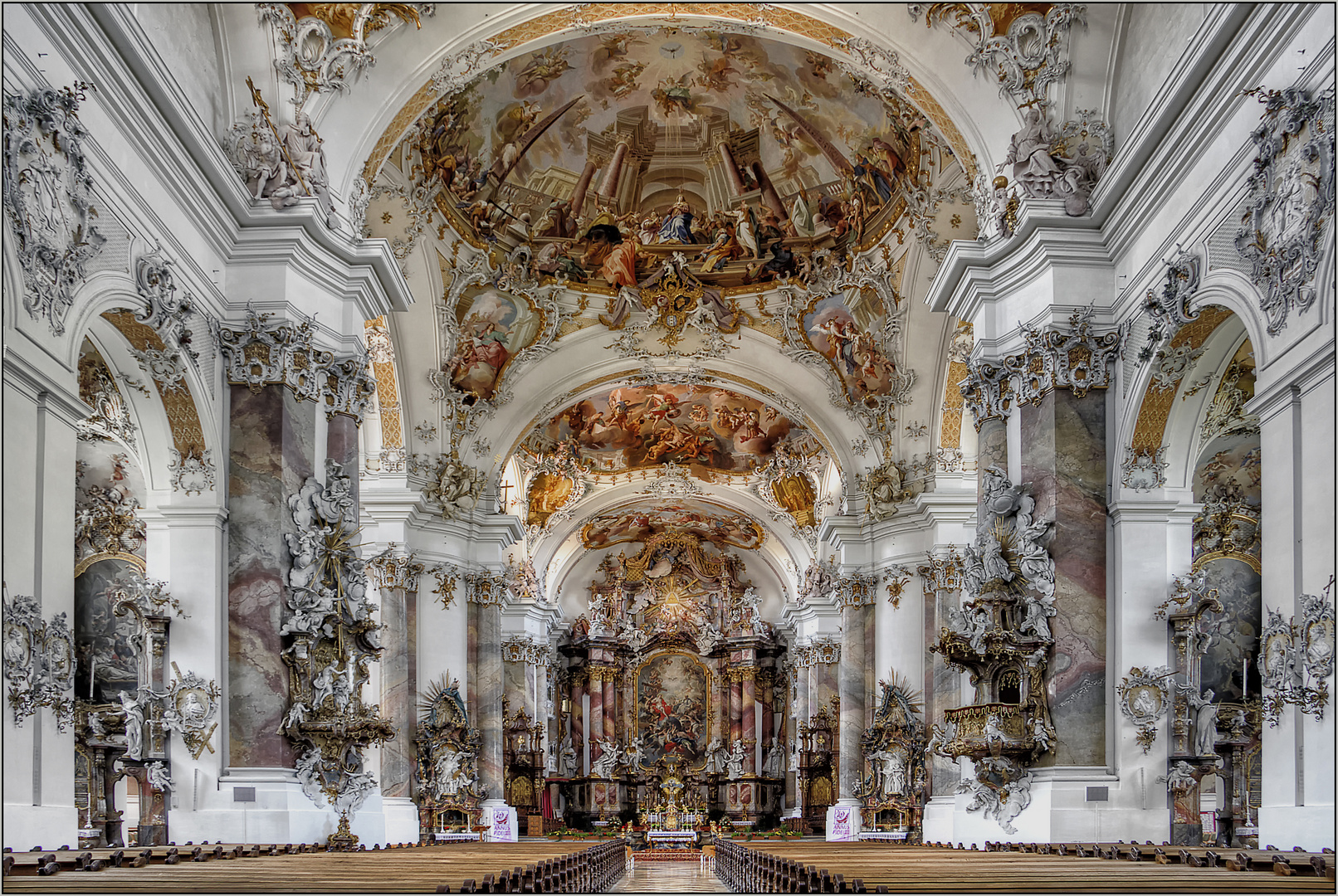 KLOSTERKIRCHE OTTOBEUREN. Foto & Bild | architektur, sakralbauten, innenansichten kirchen Bilder ...