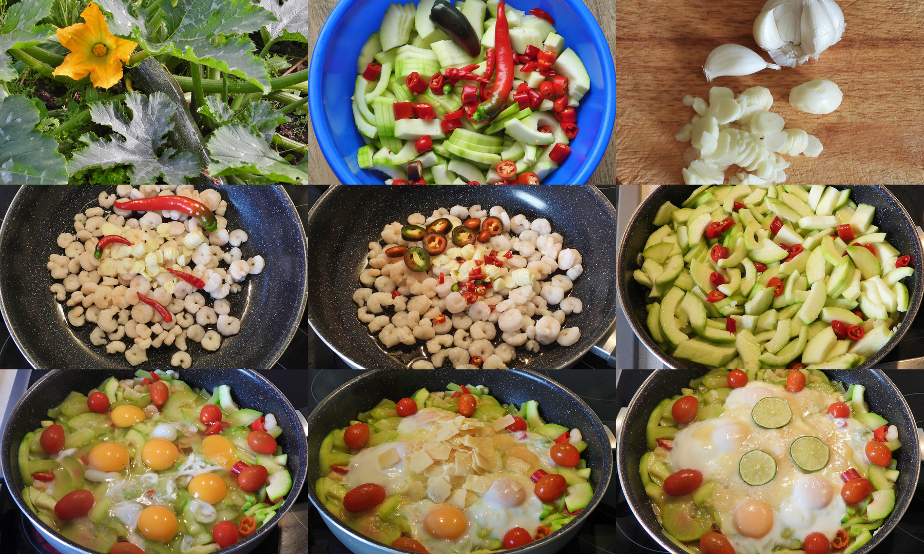 Kochrezept: Zucchini & Shrimps Foto & Bild | stillleben, food ...