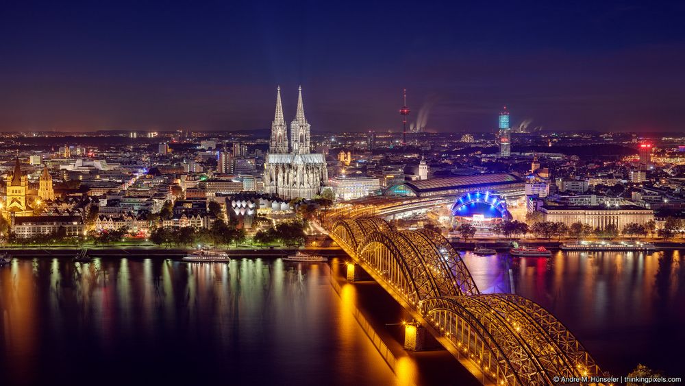 Köln bei Nacht Foto & Bild | places, night, world Bilder auf fotocommunity