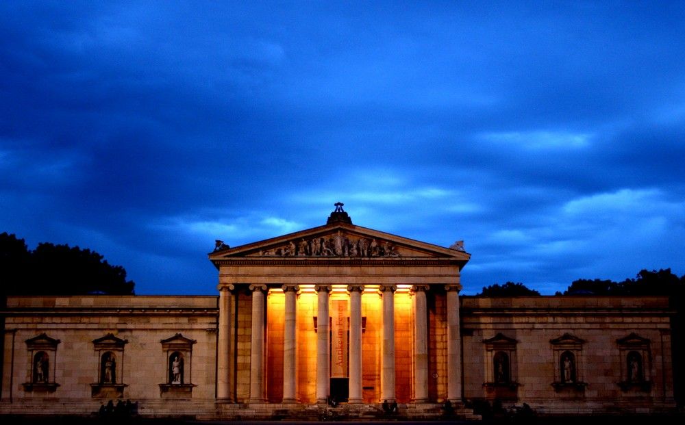 Königsplatz München Foto & Bild | architektur, architektur bei nacht ...