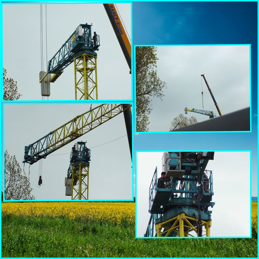 Kran baut Kran Foto & Bild | industrie und technik, technik-details ...