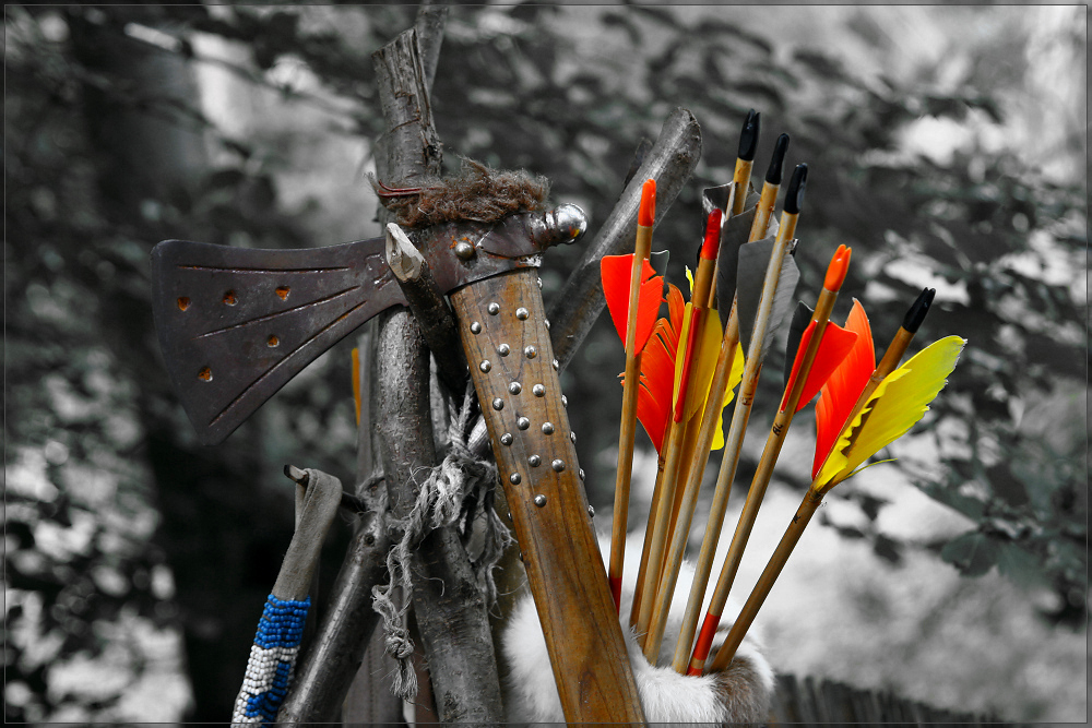 Kriegsbeil-Pfeil Foto & Bild | motive, indianer, bogen Bilder auf ...