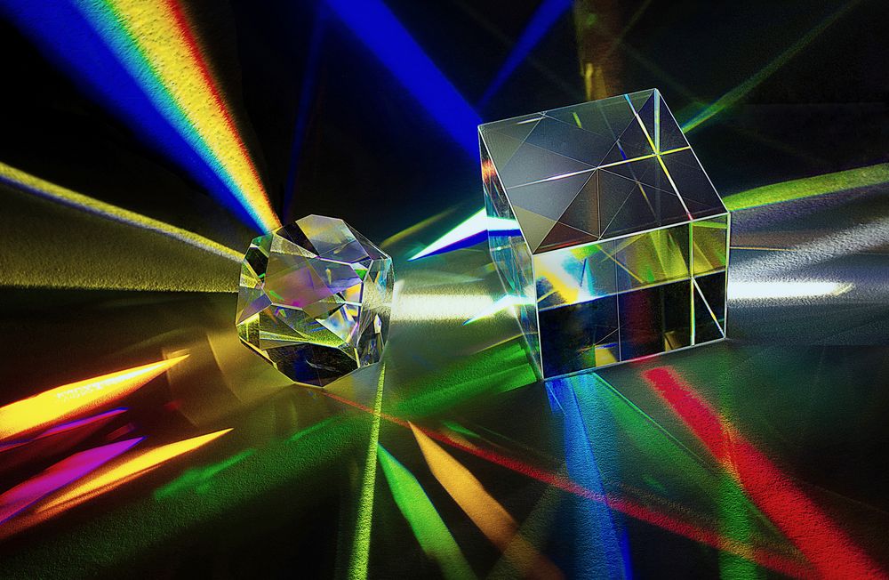 Kristall-Reflexion Foto & Bild | art, spezial, licht Bilder auf ...