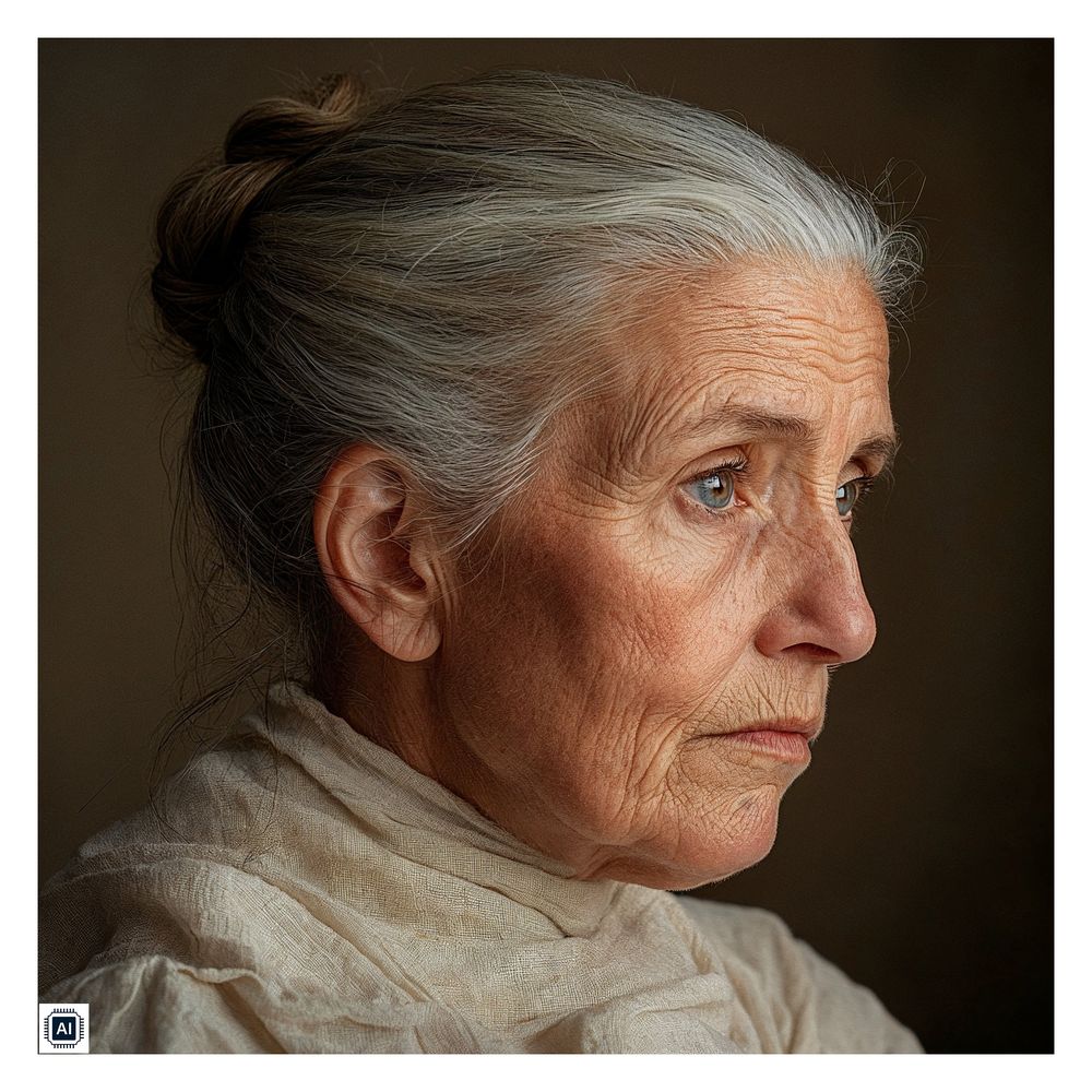 KuKI: Kopf der Mutter des Künstlers Foto & Bild | ki - menschen, ki - portraits, ki-bilder ...