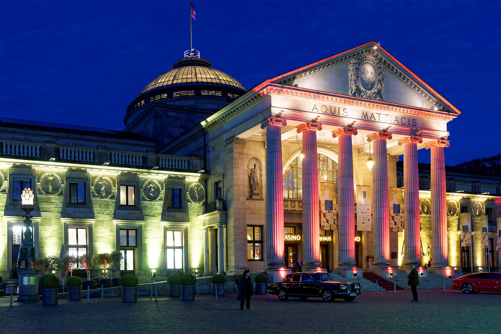 Kurhaus Wiesbaden illuminiert (2) Foto & Bild | deutschland, europe ...