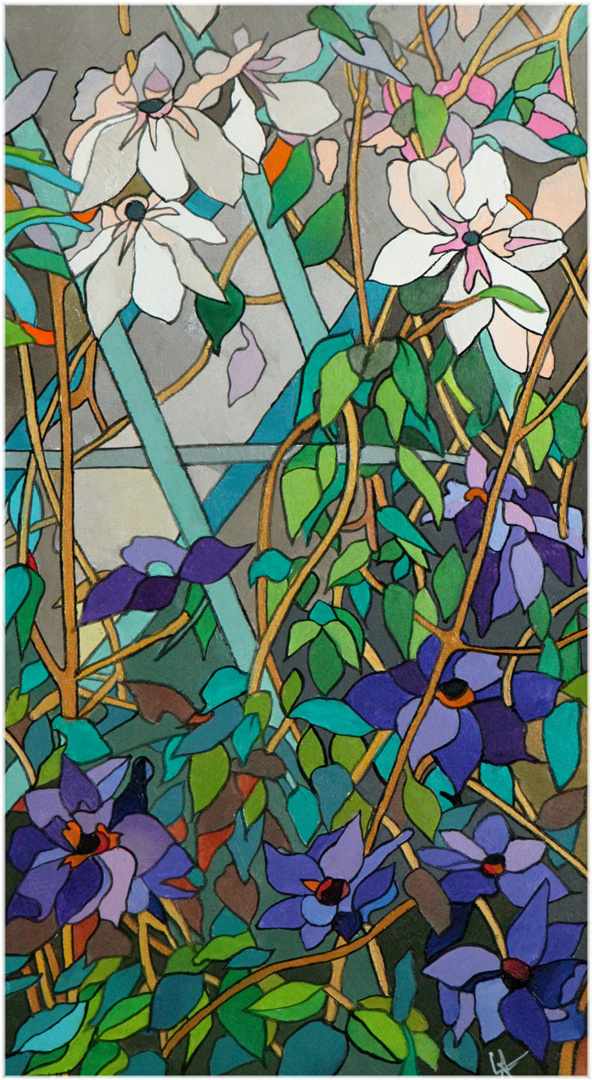 LA CLEMATITE DU BOUT DU MUR ORIGINAL JPEG photo et image | fleurs ...