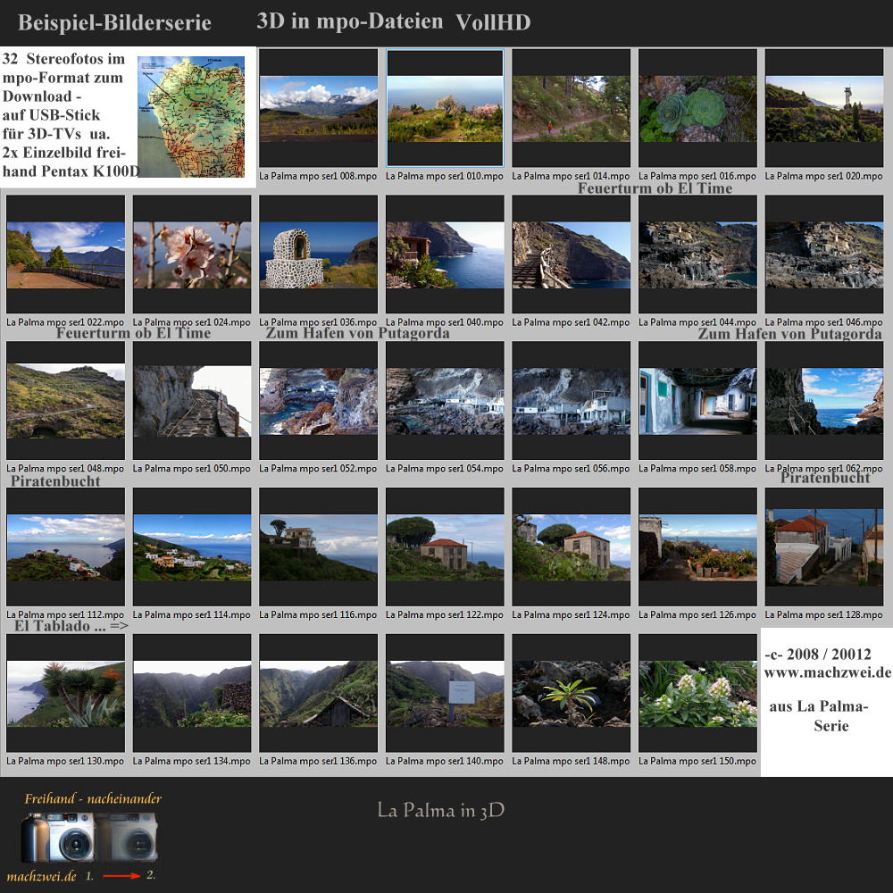 La Palma in 3D: 32x mpo-VollHD zum Download für 3D-TV Foto & Bild ...