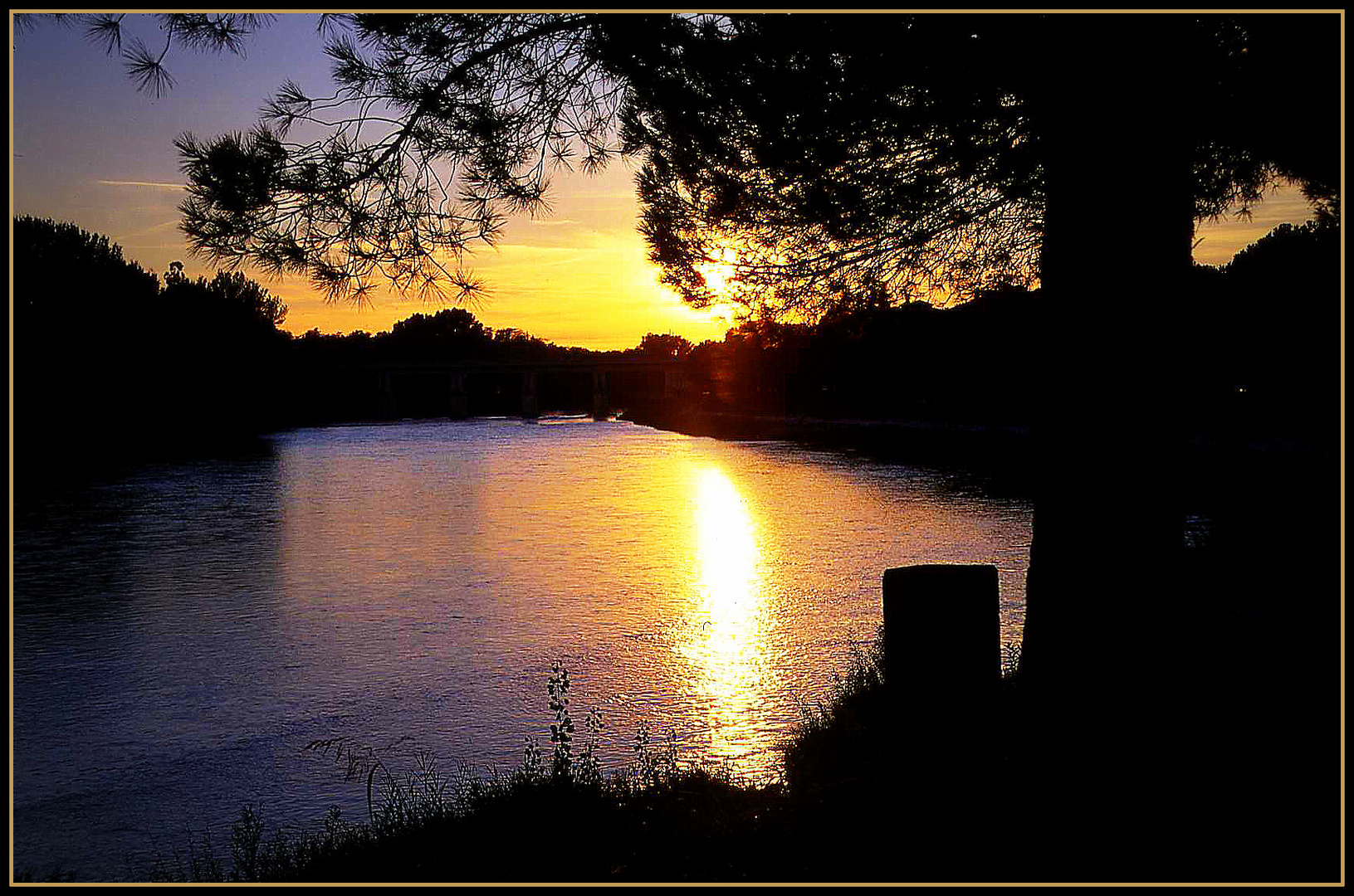 L'Adige a Parona..... Foto % Immagini| tramonto, inverno, natura Foto ...
