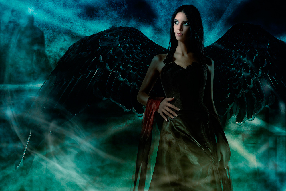 ~ Lady Angel - Night Edtion ~ Foto & Bild | fotomontage, fantasy ...
