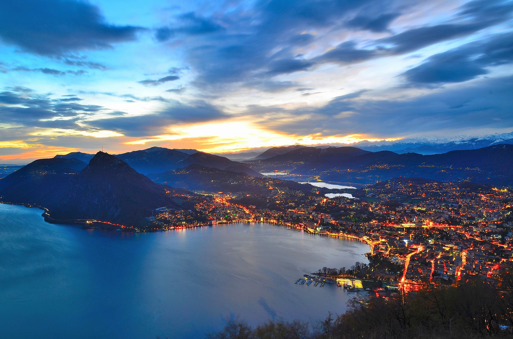 Lago di Lugano Foto % Immagini| paesaggi, albe e tramonti, svizzera ...