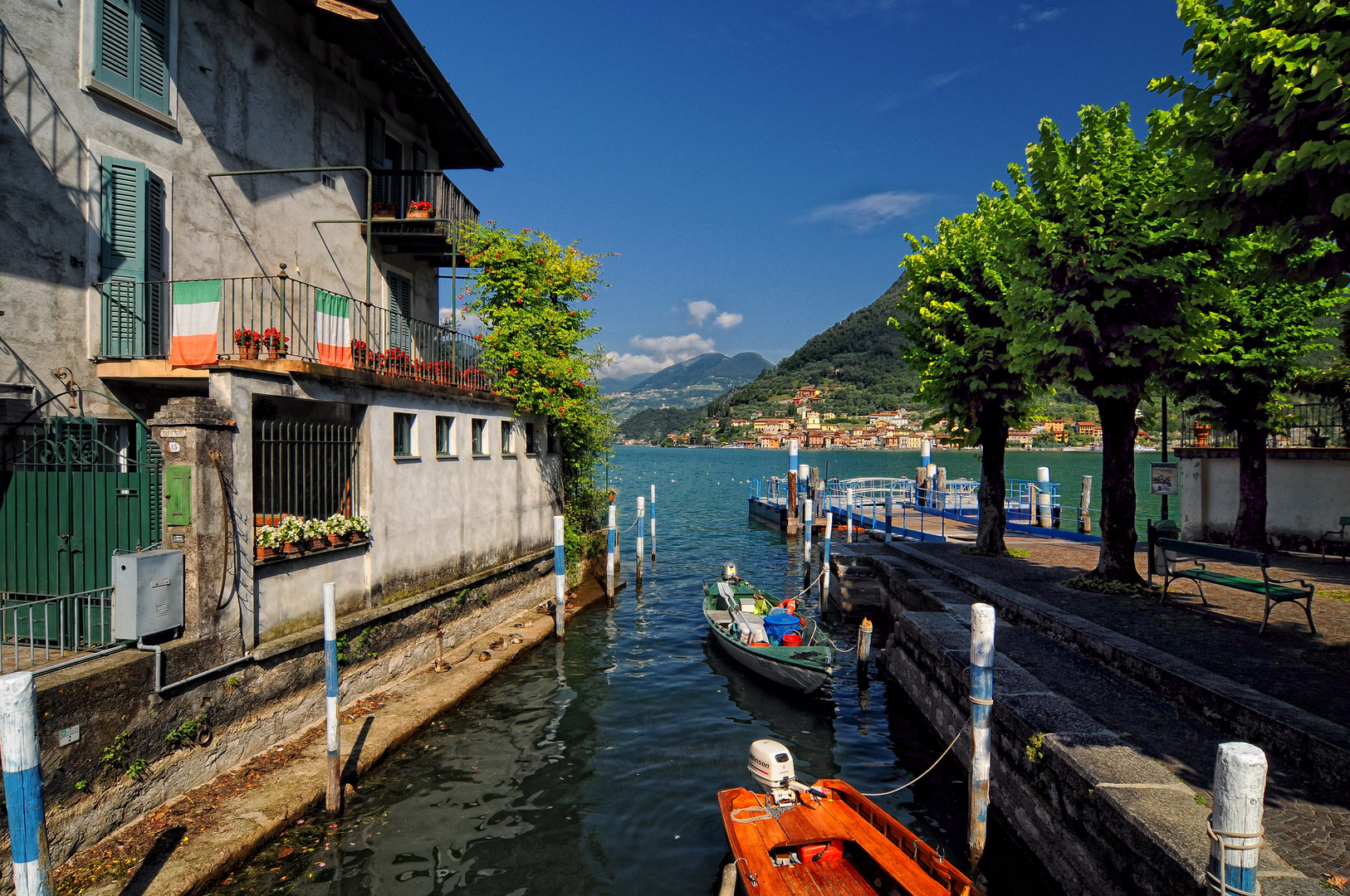 Lago d'Iseo - Blick von Sulzano auf Monte Isola Foto & Bild | europe ...