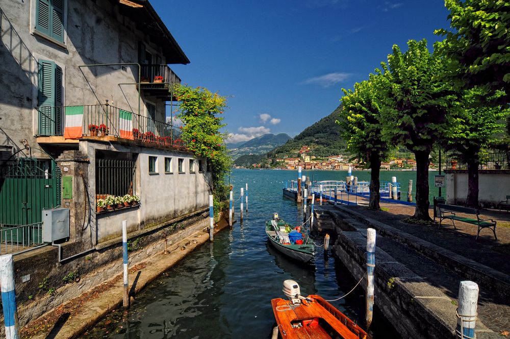 Lago d'Iseo - Blick von Sulzano auf Monte Isola Foto & Bild | europe ...