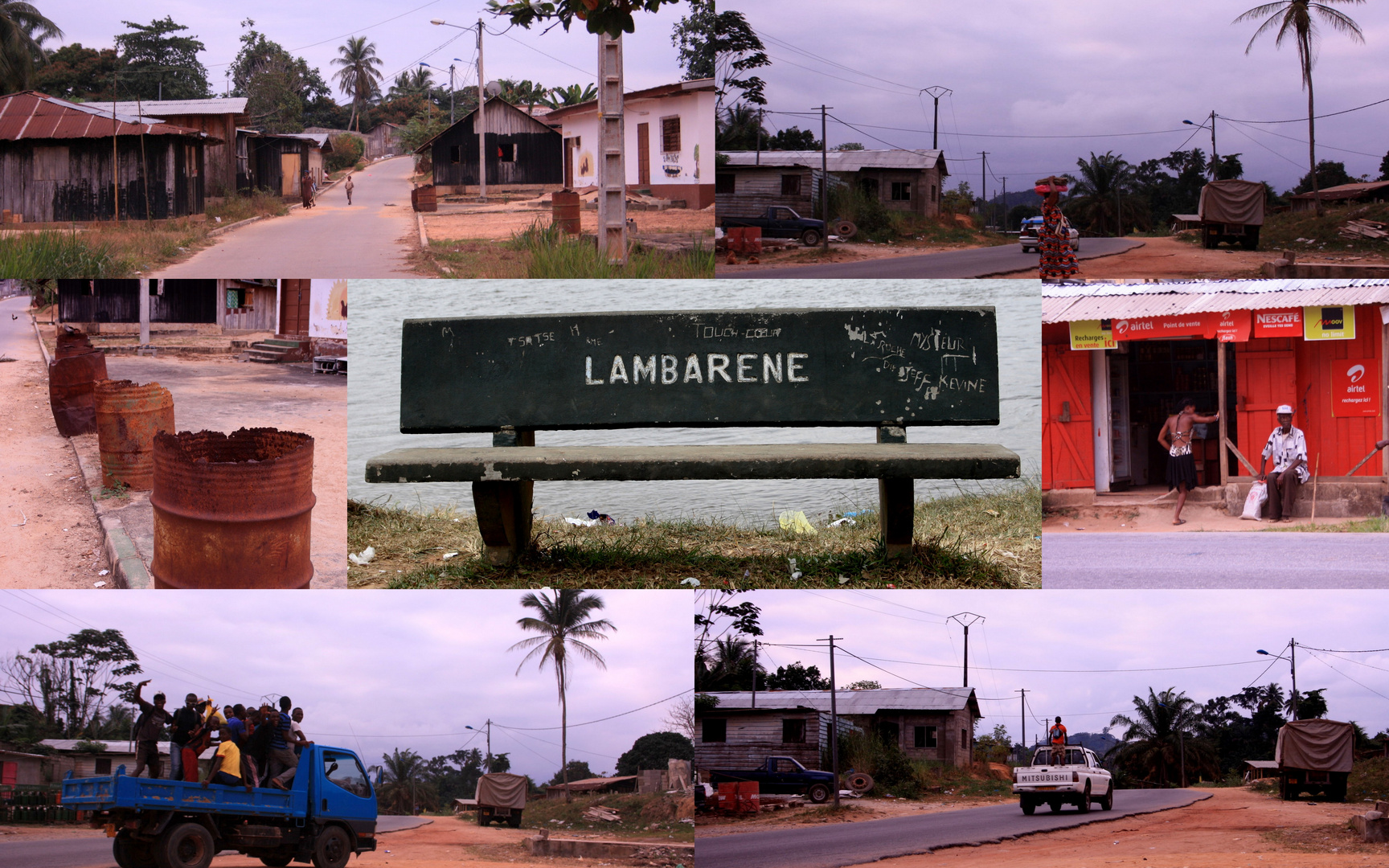 Lambarene_vor der 1.Brücke Foto & Bild | africa, central africa, gabun ...