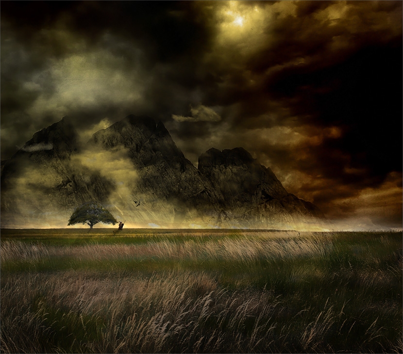 >> Land of Desolation Foto & Bild | fotomontage, fantasy mystery, sternschnuppen Bilder auf ...