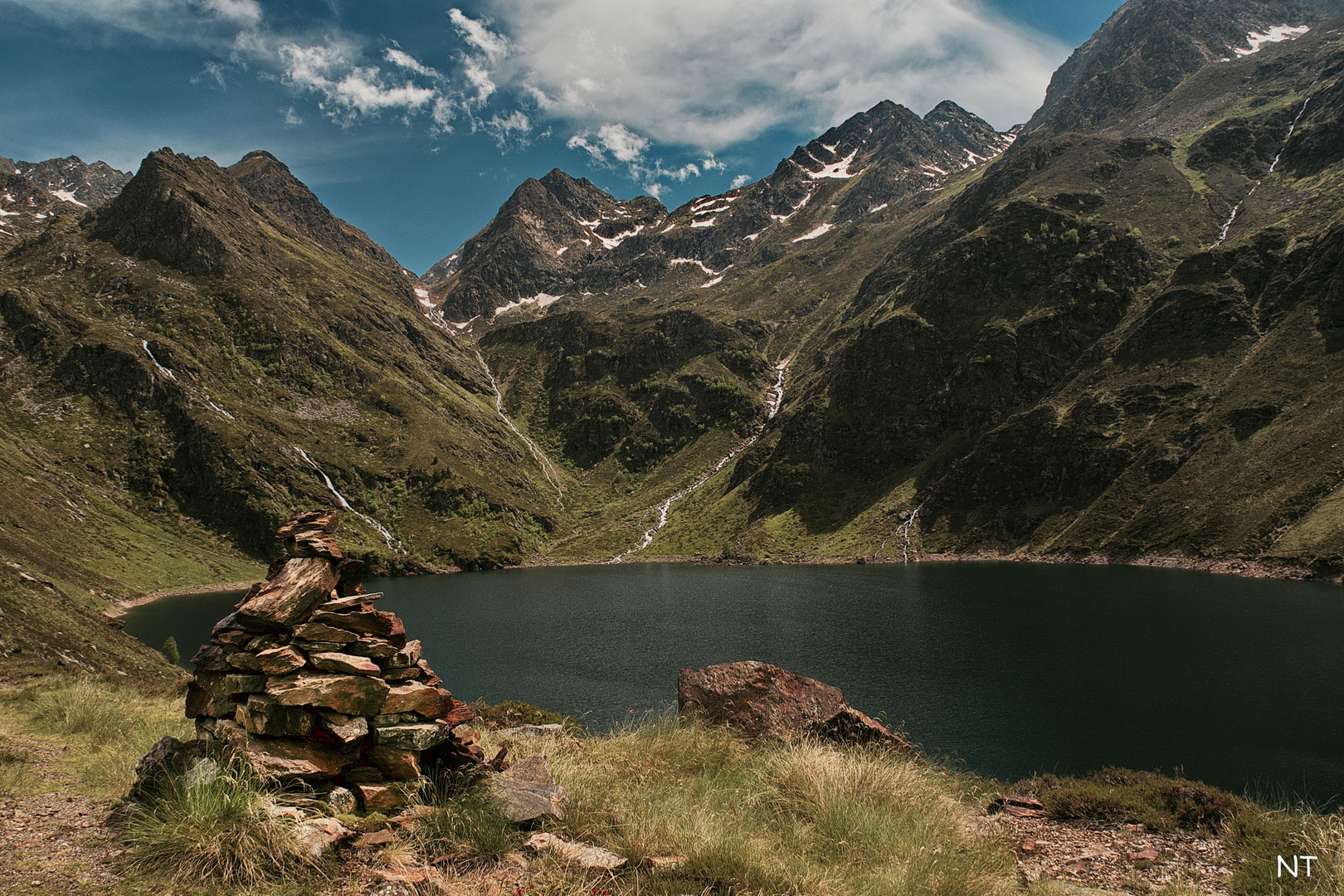 Le Cairn. photo et image | paysages, paysages de montagne, lacs ...