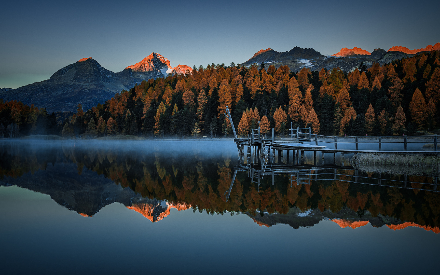 "Lej da Staz" Foto & Bild | bäume, natur, herbst Bilder auf fotocommunity