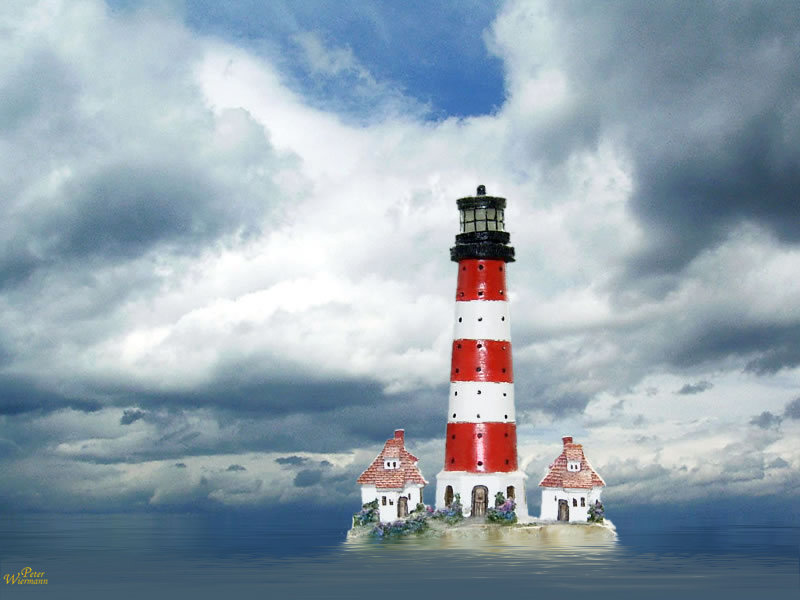 Leuchtturm Foto & Bild | fotomontage, landschaften, digiart Bilder auf ...