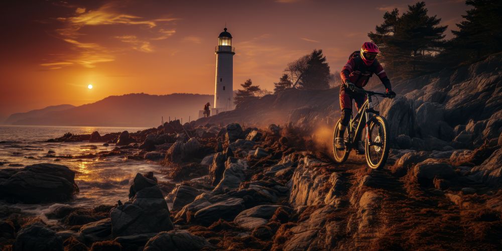 Leuchtturm Sunset Foto & Bild | ki-generierte bilder, ki-montagen, digiart Bilder auf fotocommunity