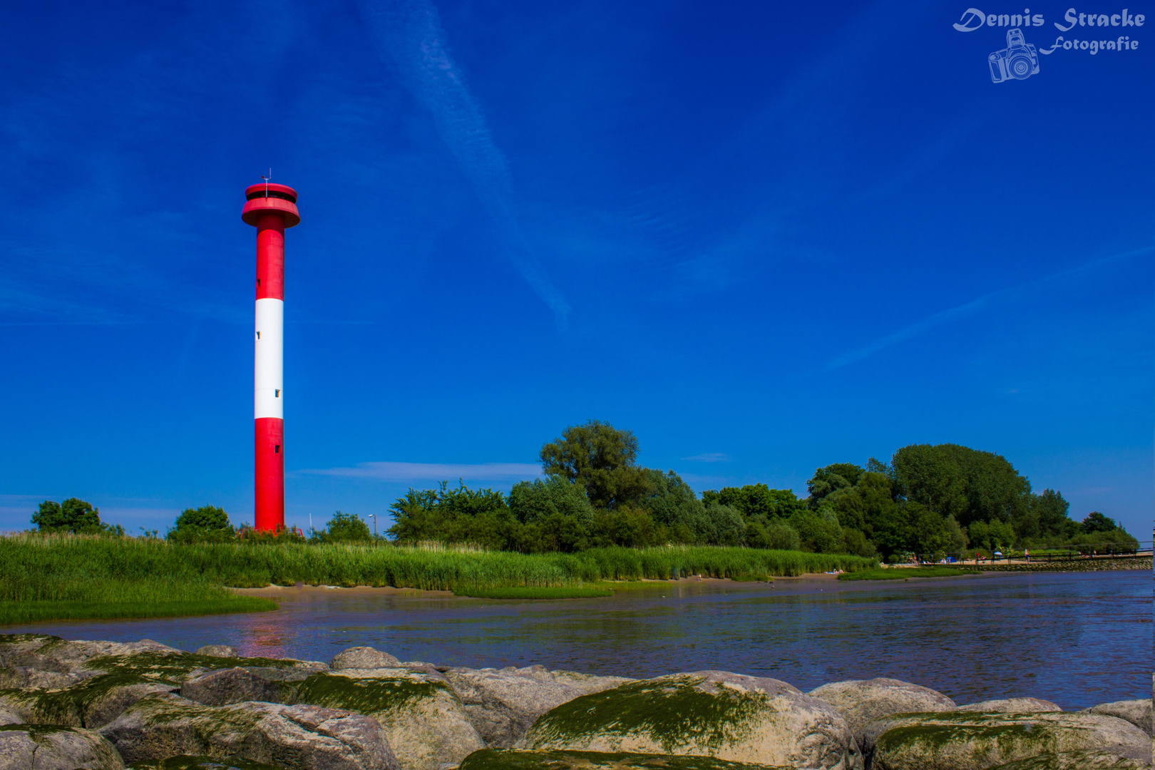 Leuchtturm von Kollmar Foto & Bild | landschaft, bach, fluss & see ...