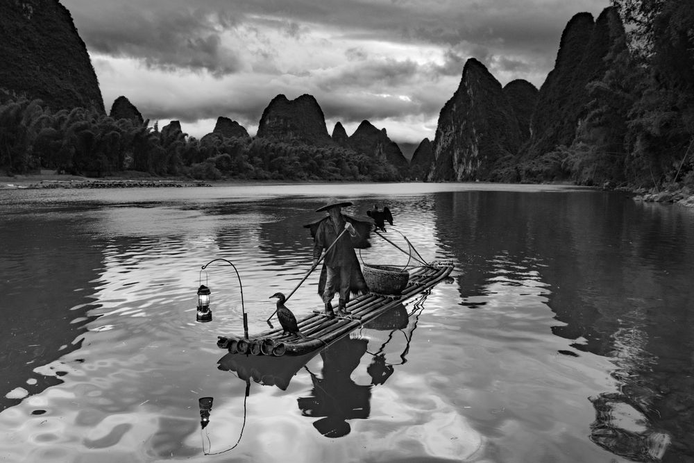 Li river fisherman Foto & Bild | asia, china, landschaft Bilder auf ...