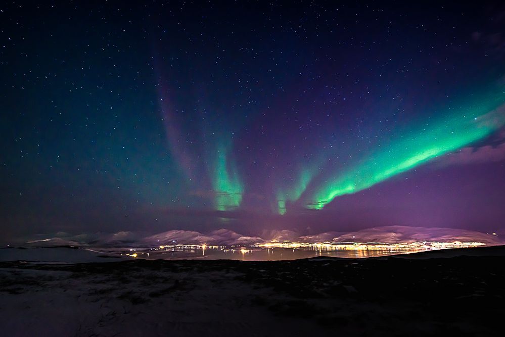 Lichter am Himmel Foto & Bild | himmel & universum, polarlichter, auf ...