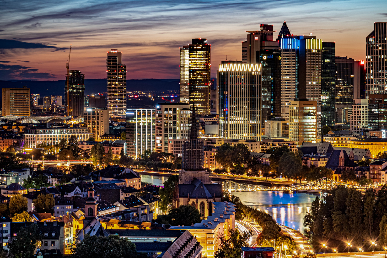 Lichter der Großstadt Foto & Bild | world, natur, frankfurt Bilder auf ...