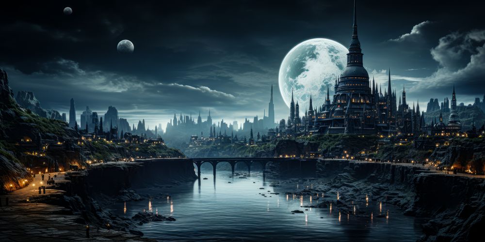 Lichterfest in Bagan im Deltaquadrant Foto & Bild | ki-generierte bilder, ki - montagen, digiart ...